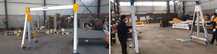 Portable 3 Ton Small Gantry Crane - SEVENCRANE-Henan Seven Industry Co ...
